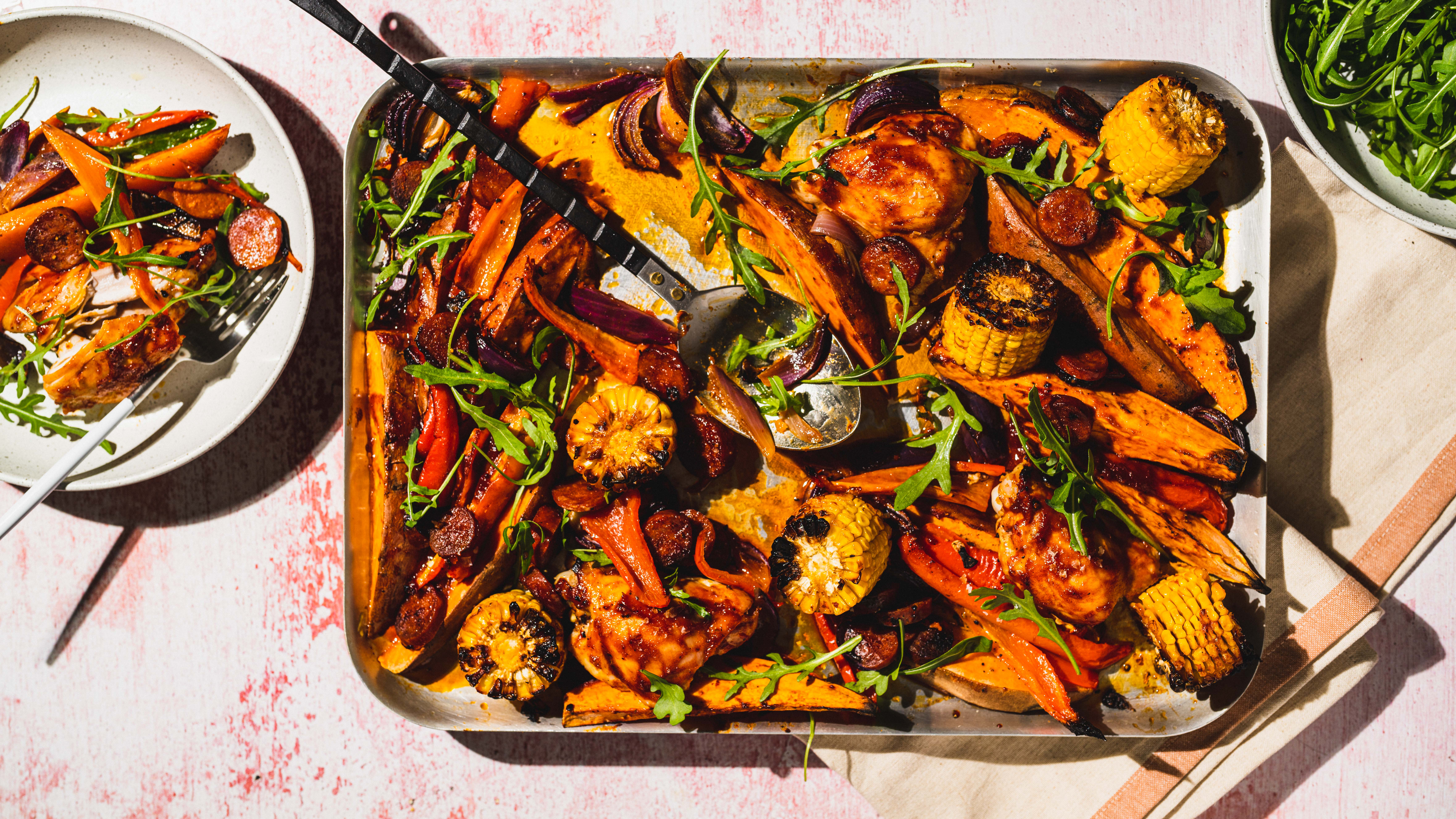 Cherrypick | BBQ Chicken and "Cobette" Traybake