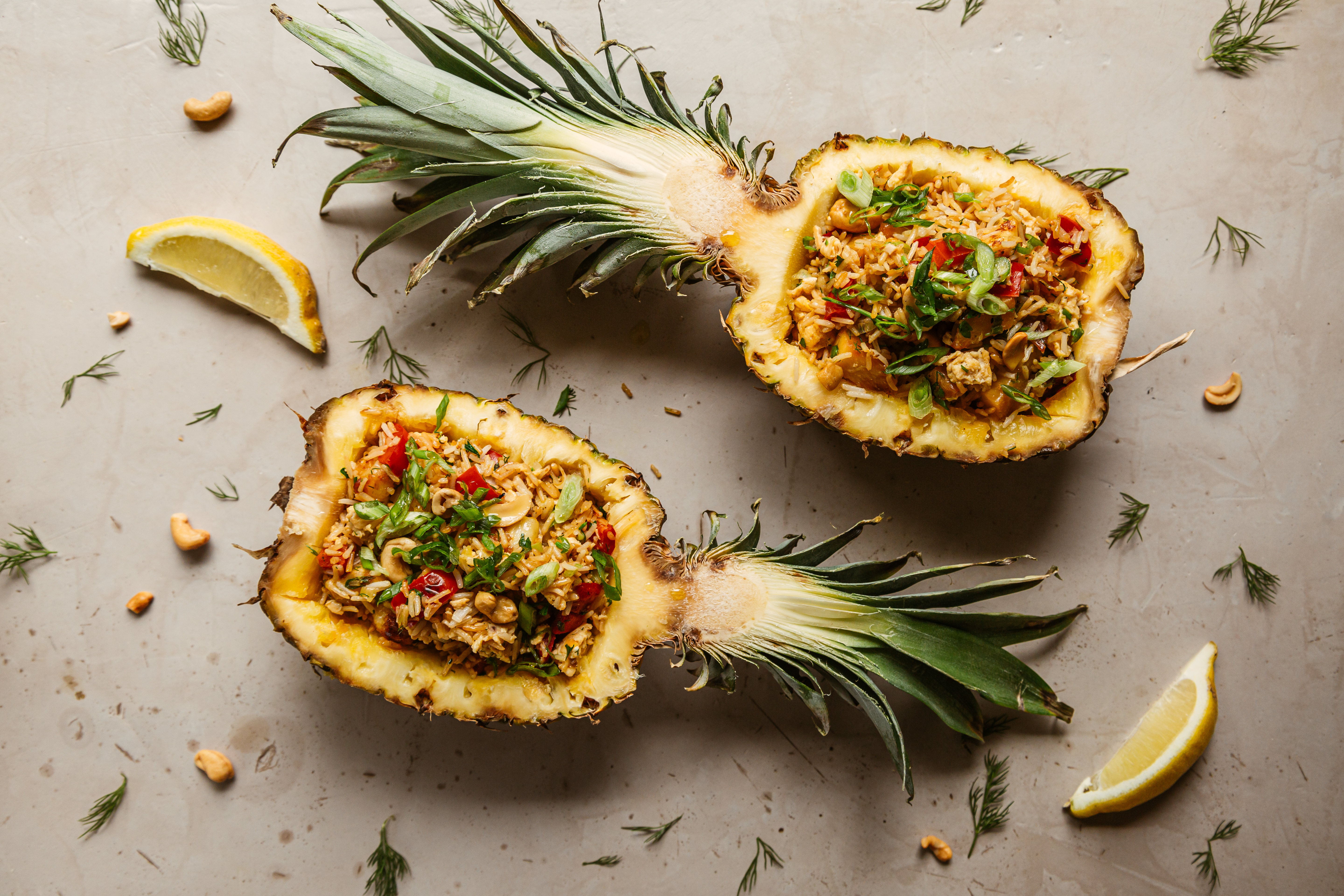 Cherrypick | Pineapple Rice Boat with Halloumi